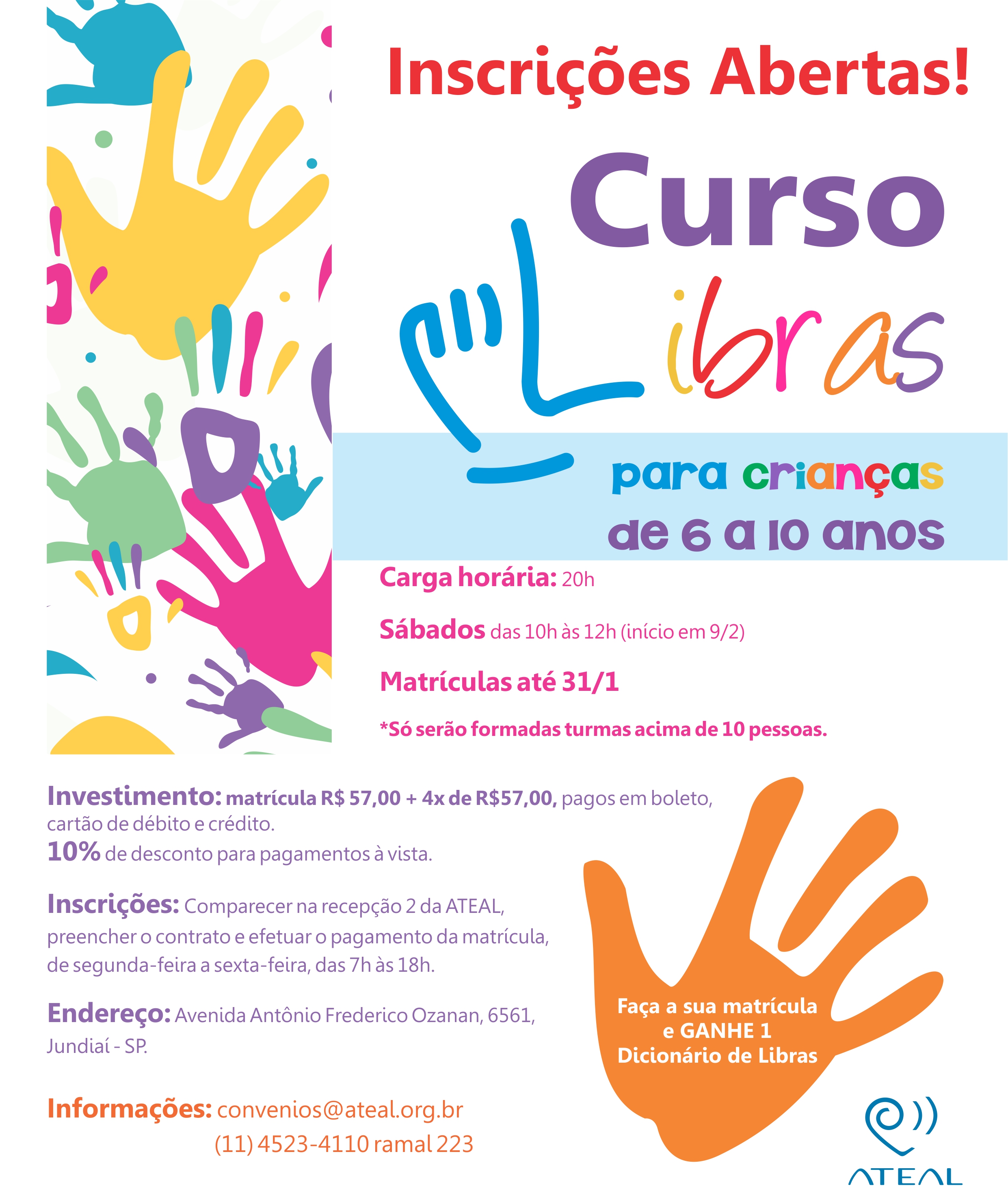Curso de Libras 2019 – Ateal